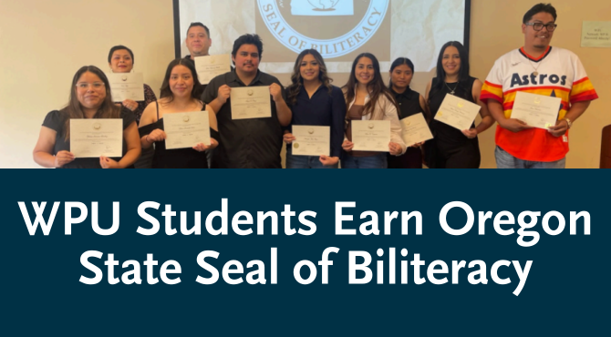 Warner Pacific Students Earn Oregon State Seal of Biliteracy